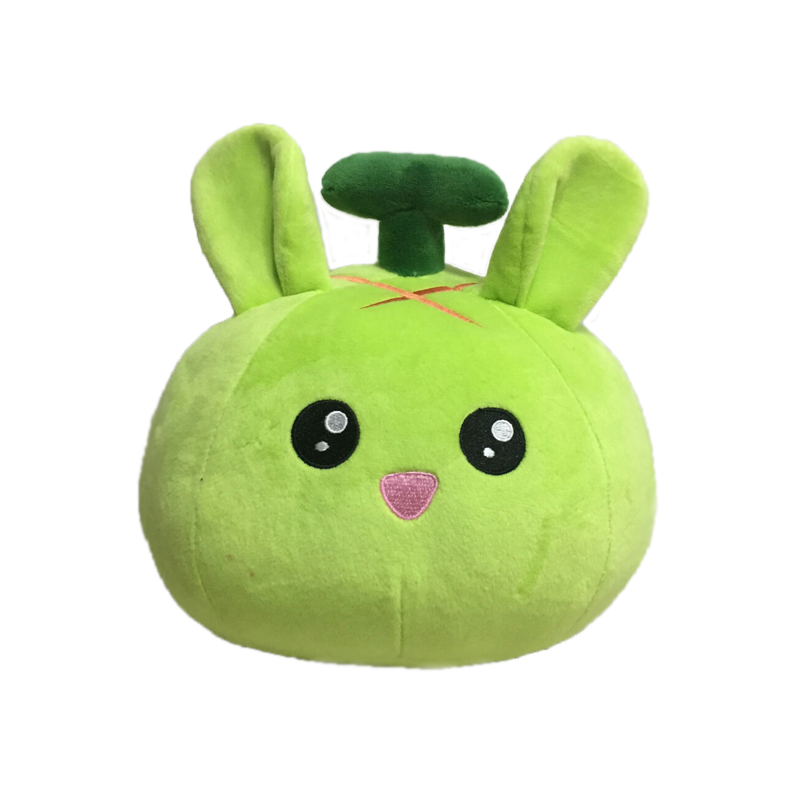 Green Round Cushion Cute Soft Plush Toys - Lokwell Toys Co,. Ltd.